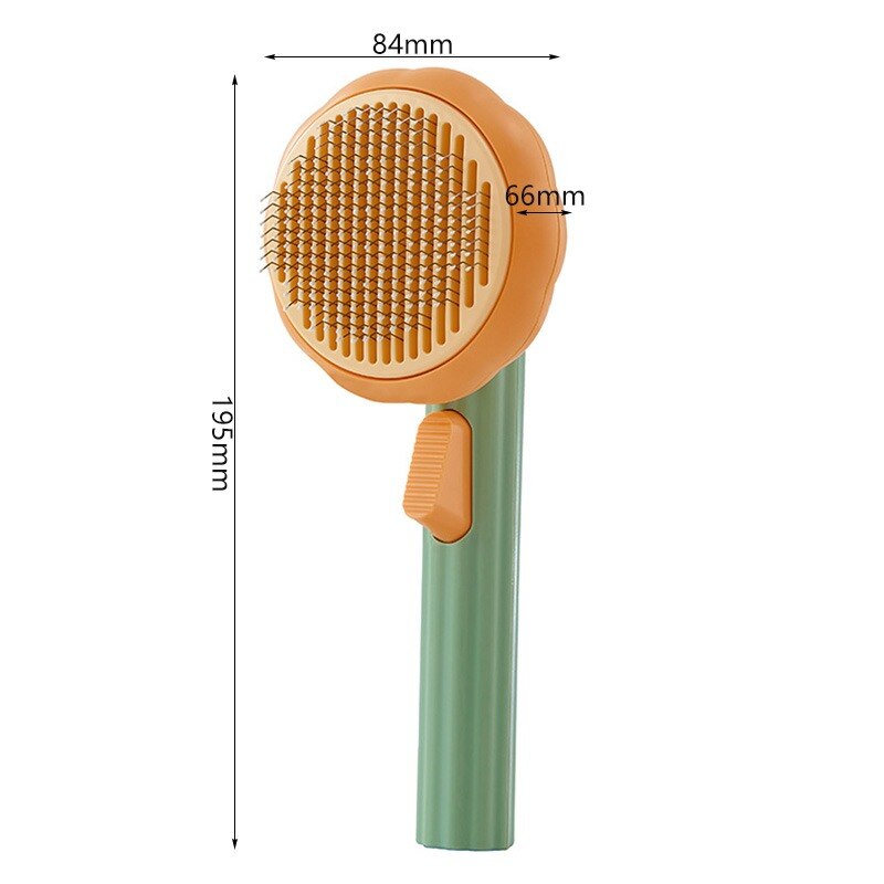 Pet Brush Pumpkin Self Cleaning Slicker Brush for ... – Vicedeal