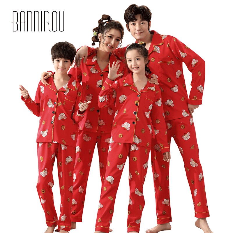 Bannirou Familie Bijpassende Kerst Pyjama Set Cart... – Grandado