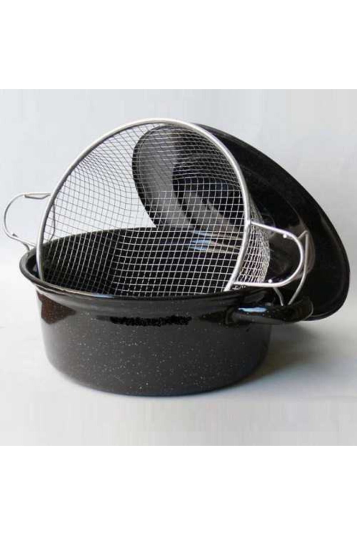 Fireproof Non-Stick Enamel Potato Fry pot Fryer Co... – Vicedeal