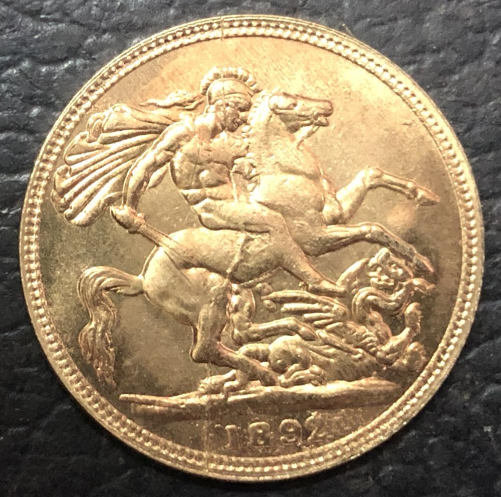 1892 Regno Unito 1 Sovereign-Victoria 2nd ritratto... – Grandado