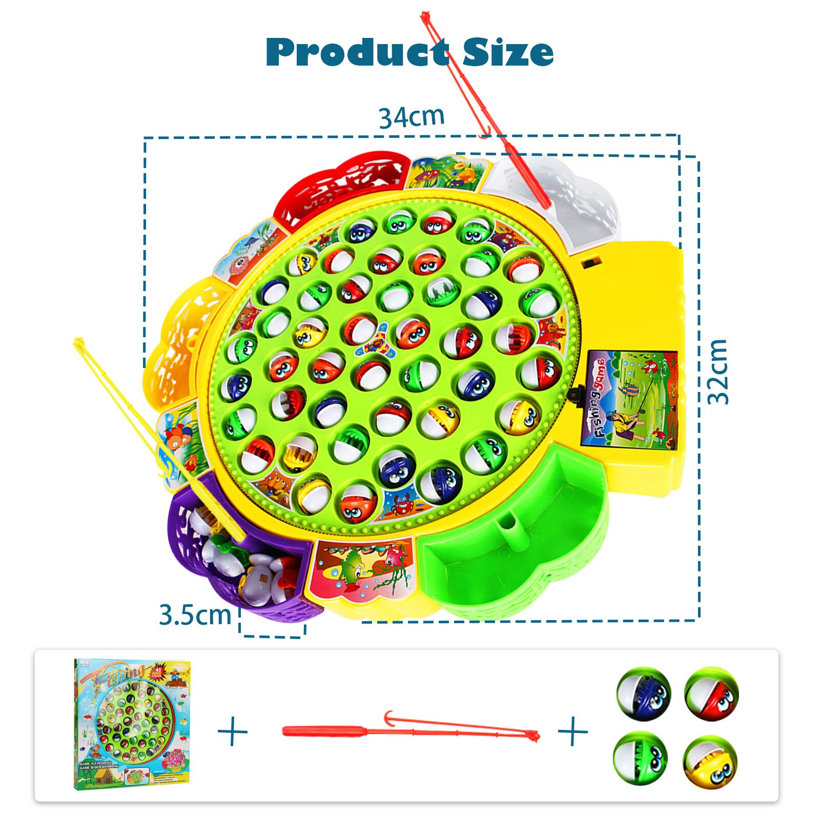 Magnet Electronic Rotating Fishing Game Interactiv... – Grandado