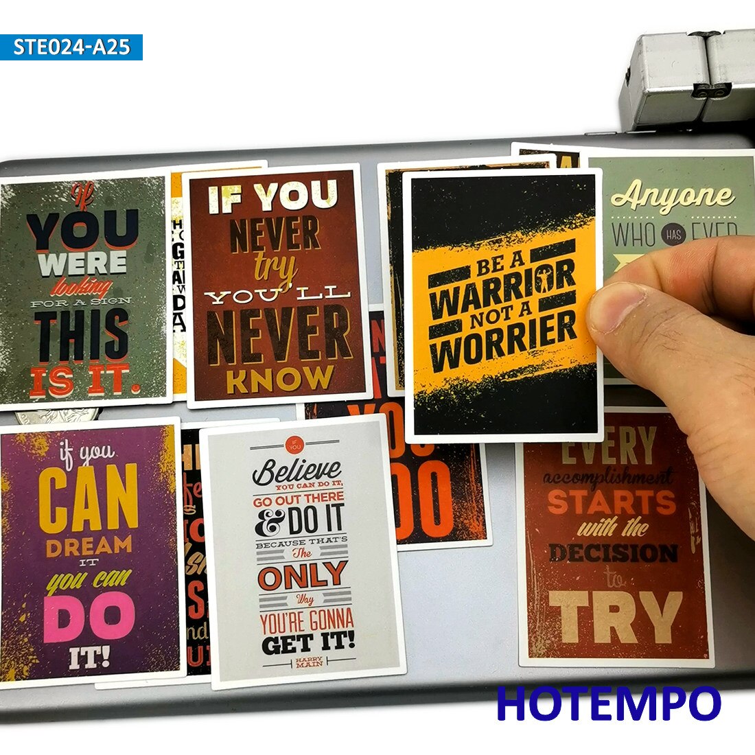 25pcs Positive Energy Motivational Slogan Poster S... – Grandado