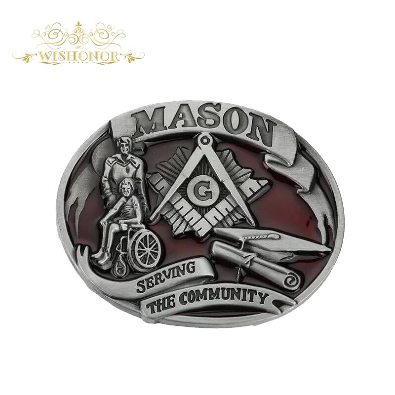 Products Mason Men's Belt Buckles in Red Color, Be... – Grandado