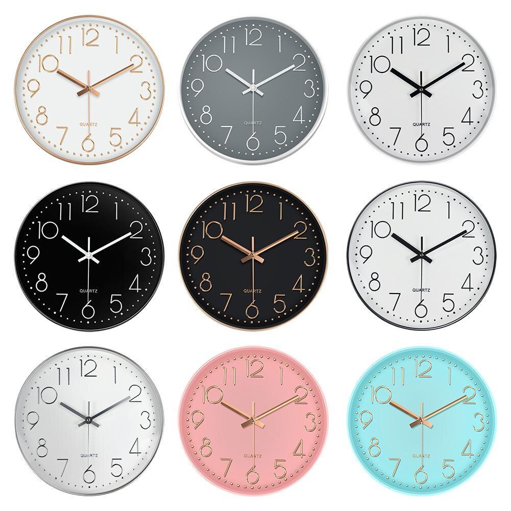 Night Luminous Clock Round Digital Clock Silent Qu... – Vicedeal