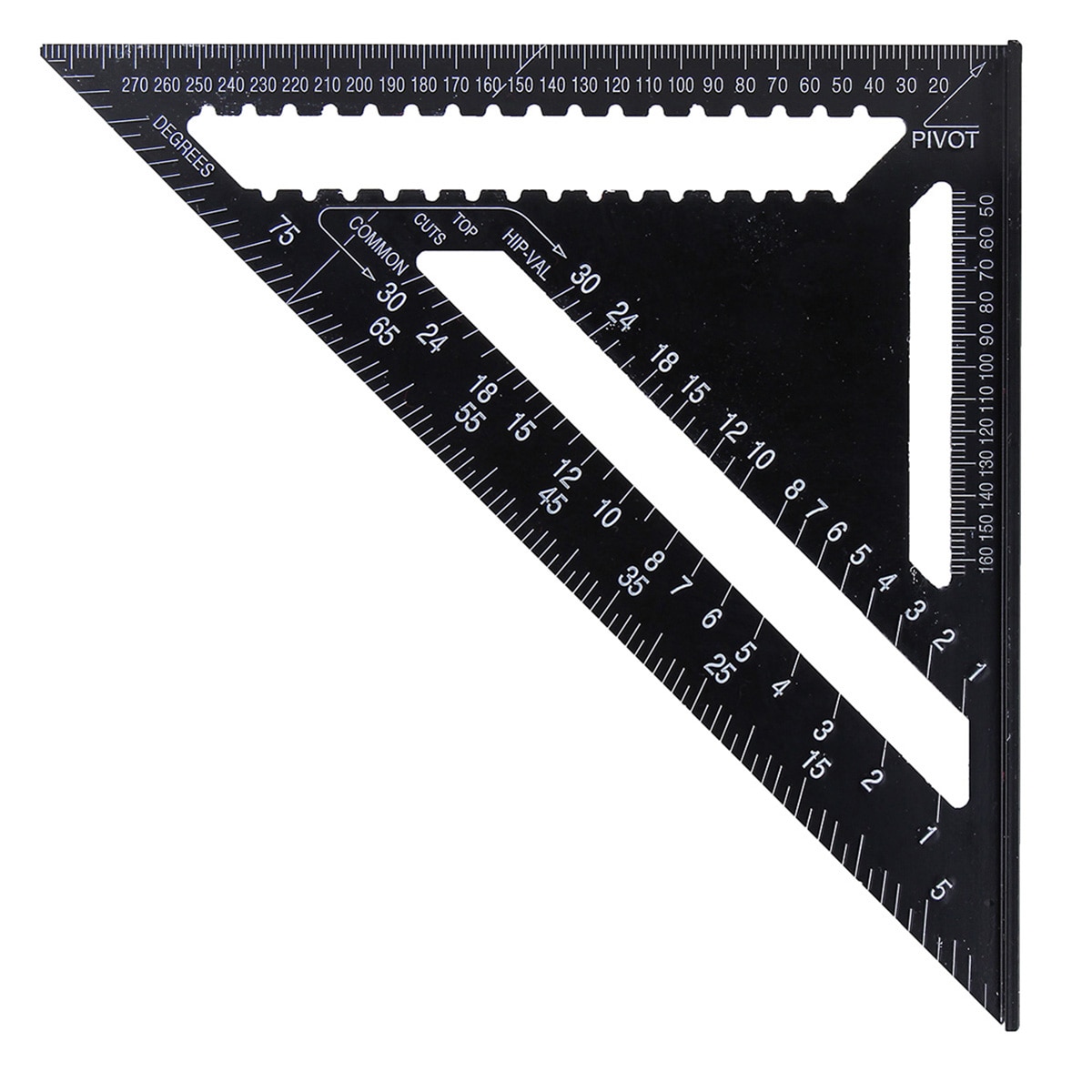 30cm Aluminium Set Square ruler 12" Protracto... – Vicedeal