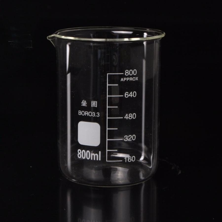 800ml Low Form Beaker Chemistry Laboratory Borosil... – Vicedeal