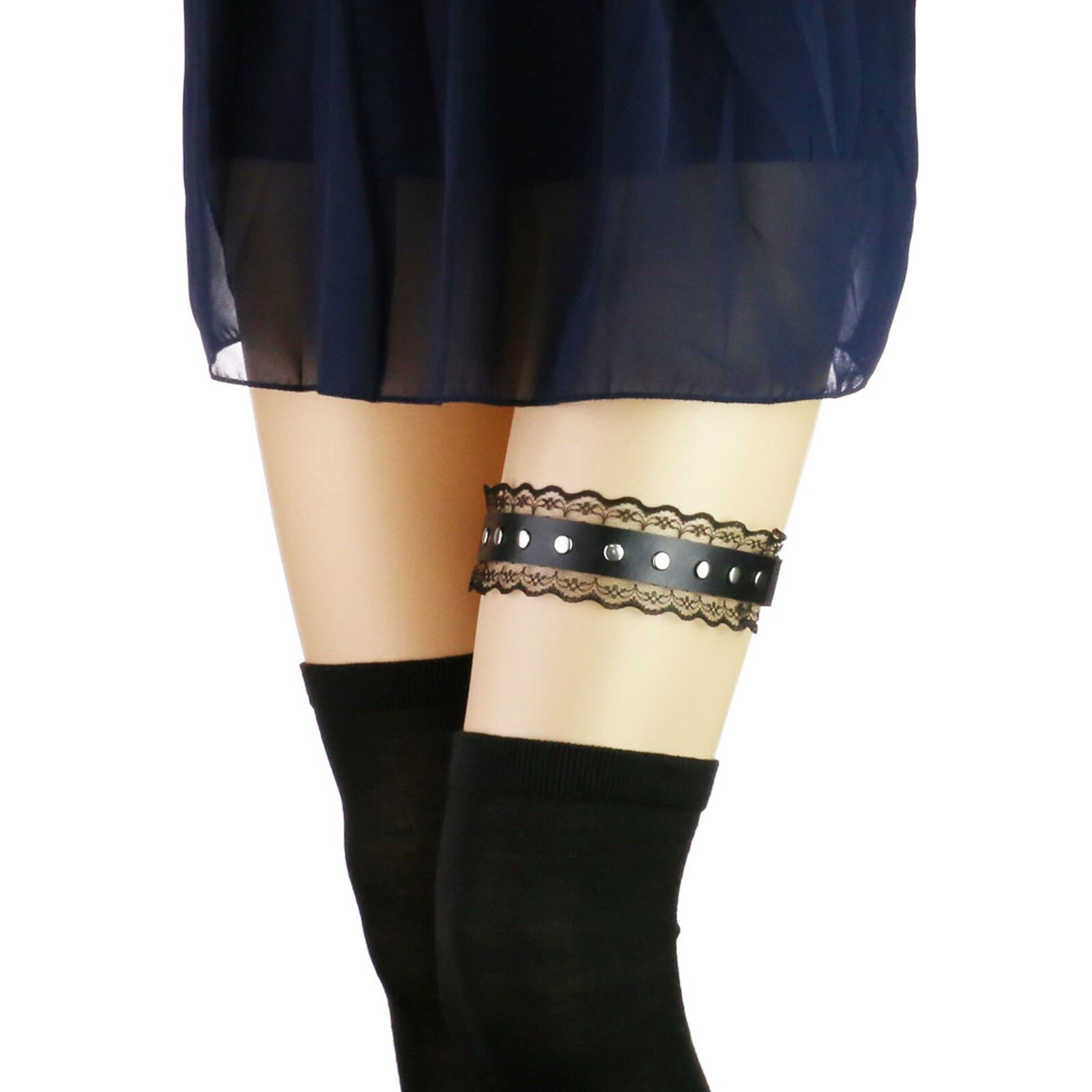 12 Colors 1Pair of Women Female Leg Garter Rivets ... – Grandado