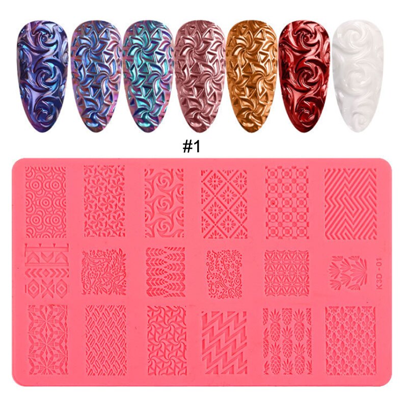 15cm*8.2cm INS Silicone 3D Relief Nail Art Mode Re... – Vicedeal