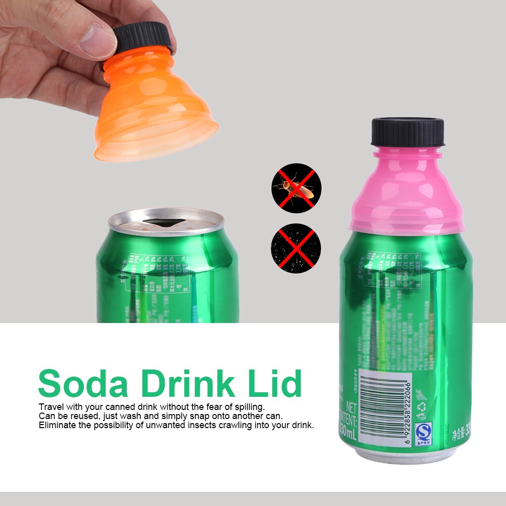 6Pcs Reusable Bottle Snap On Tops Caps For Coke Po... – Grandado