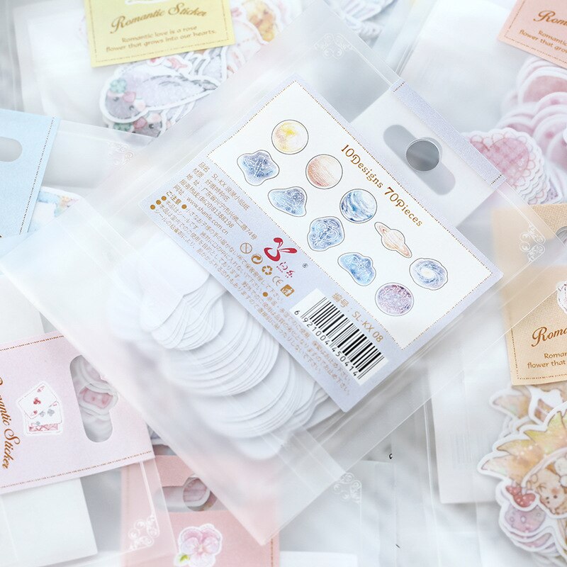 70 Stks/pak Kawaii Stickers Romantische Kleine Sti... – Grandado