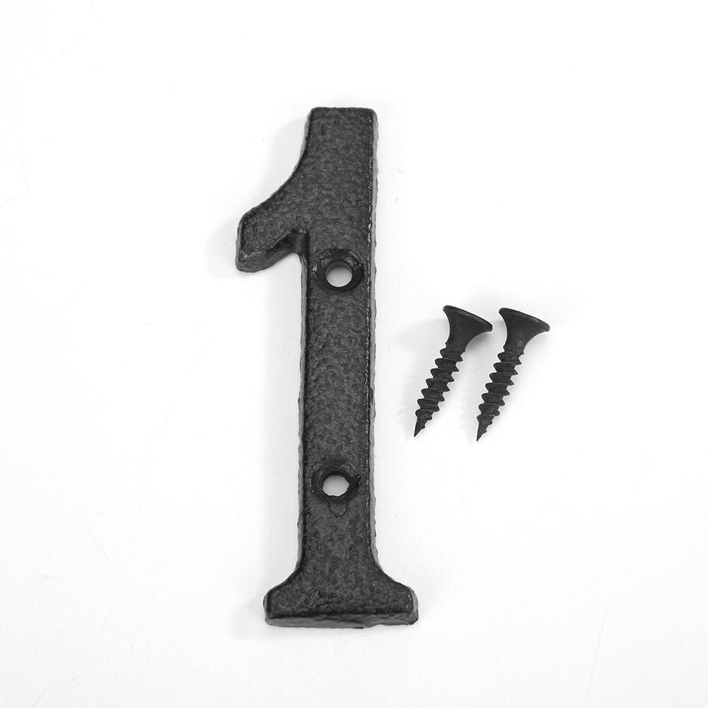 Metal Digital Numbers Cast Iron House Sign Doorpla... – Vicedeal