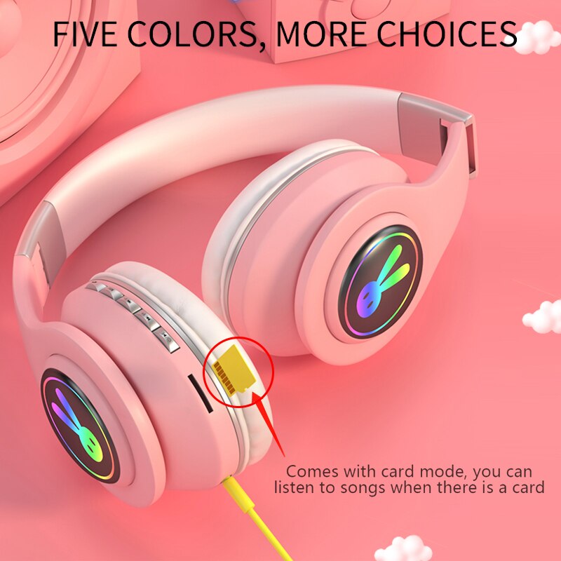 Colorful Wireless 5.0 Bluetooth Headset Bilateral ... – Grandado