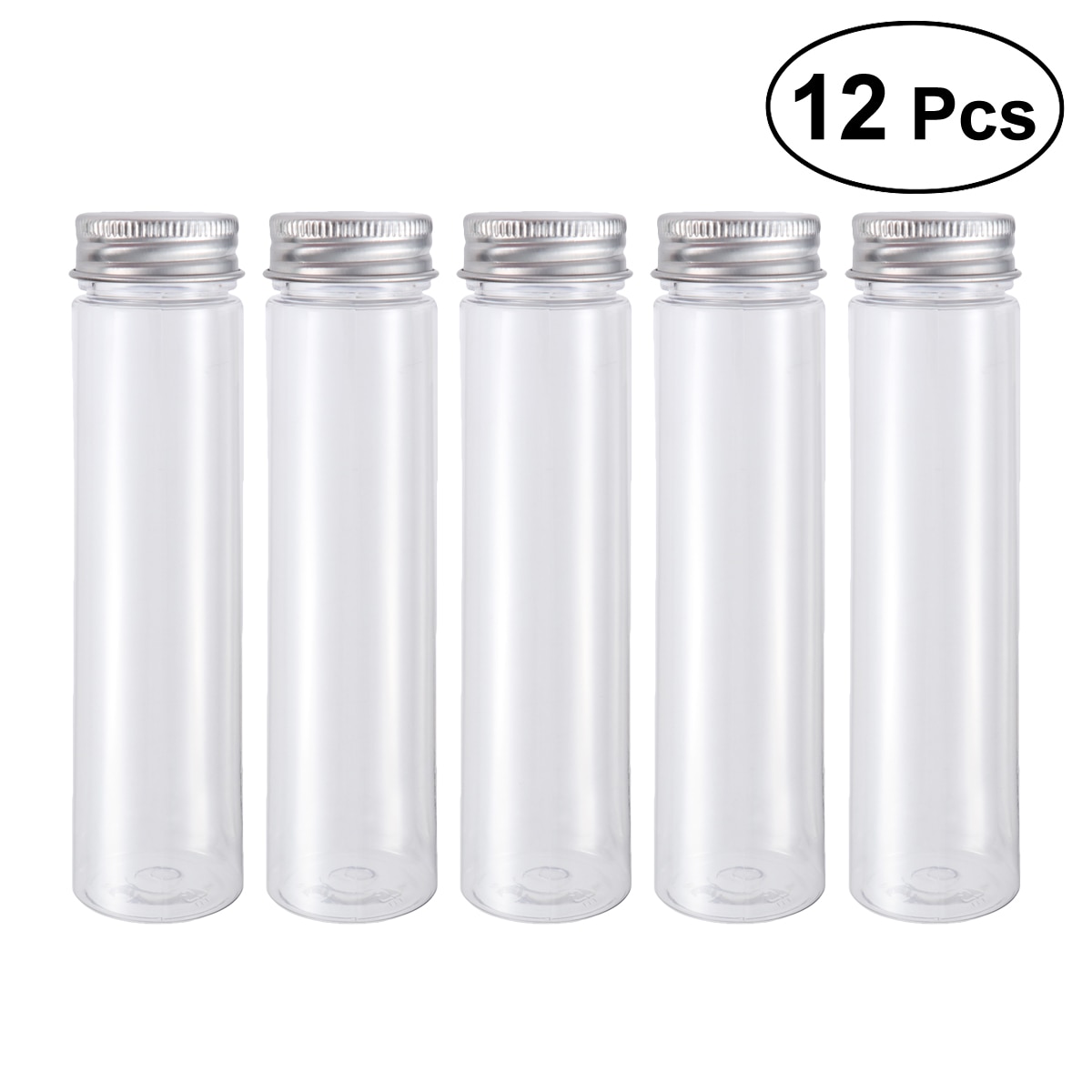 12 PCS Flat-Bottomed Plastic Clear Test Tubes With... – Grandado