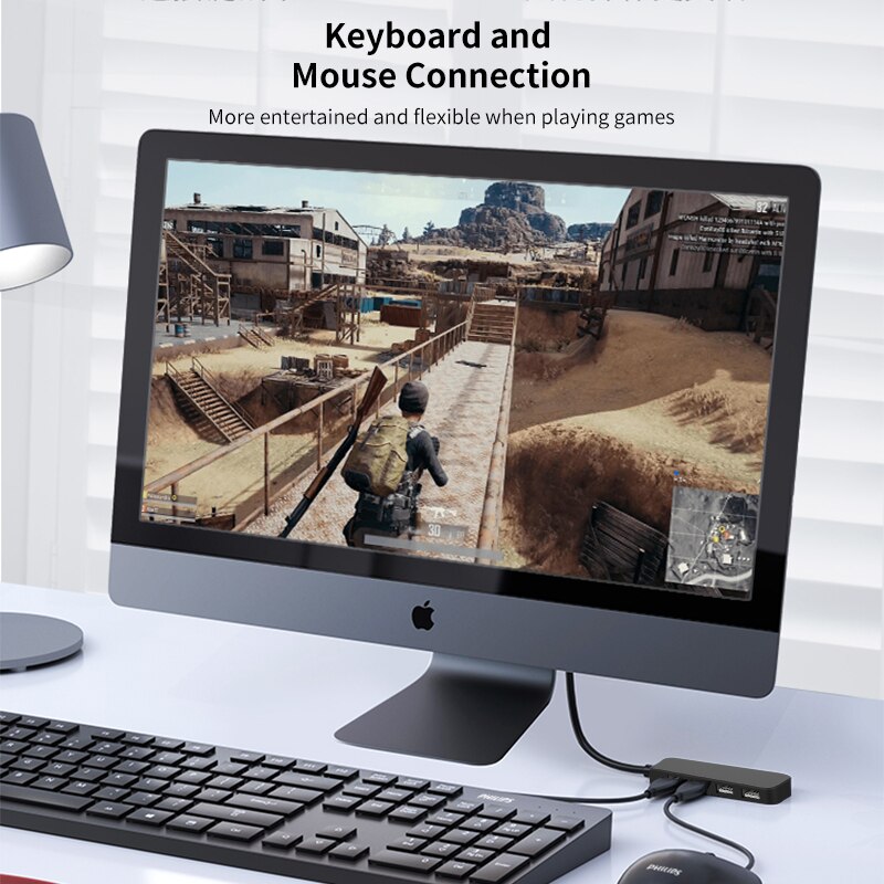 4 in 1 USB 2.0 Hub 4 Ports For Laptop USB Splitter... – Grandado