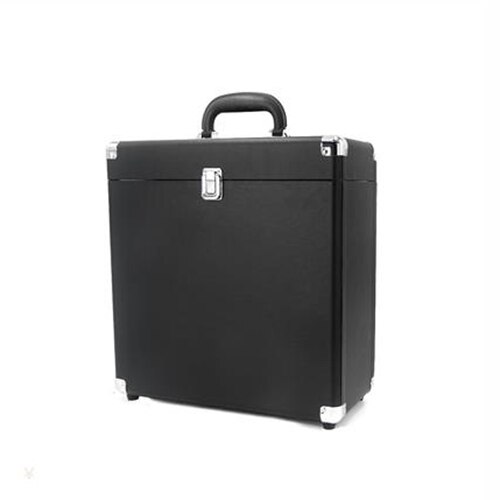 LP vinyl record case, 12 inch vintage leather phon... – Grandado