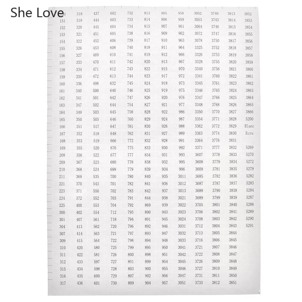Chzimade Cross Stitch Line Number Label Adhesive S... – Grandado