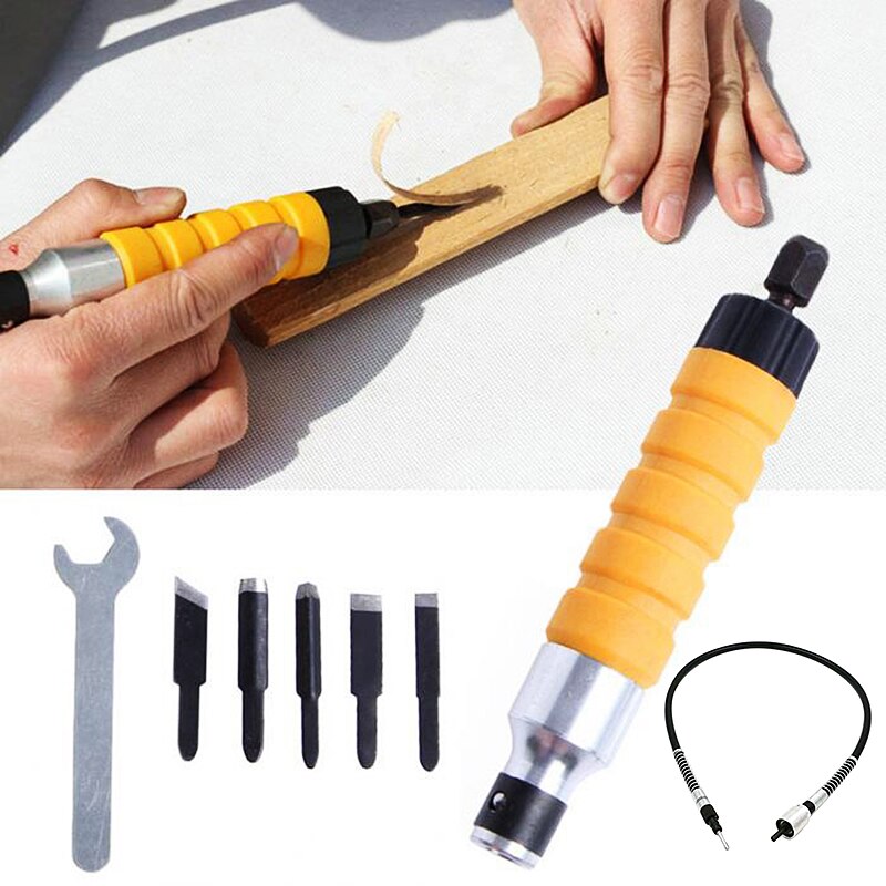 7Pcs/Set Electric Chisel Carving Tools Set Portabl... – Grandado