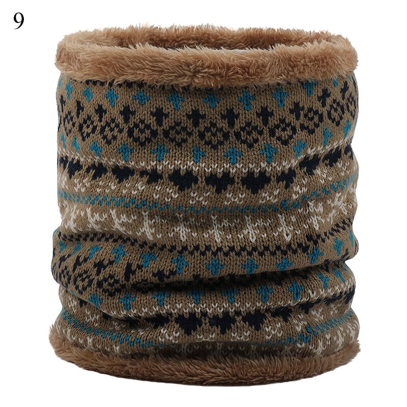 Xmas Winter Snood Warm Male Soft Fleece Scarves Wo... – Grandado