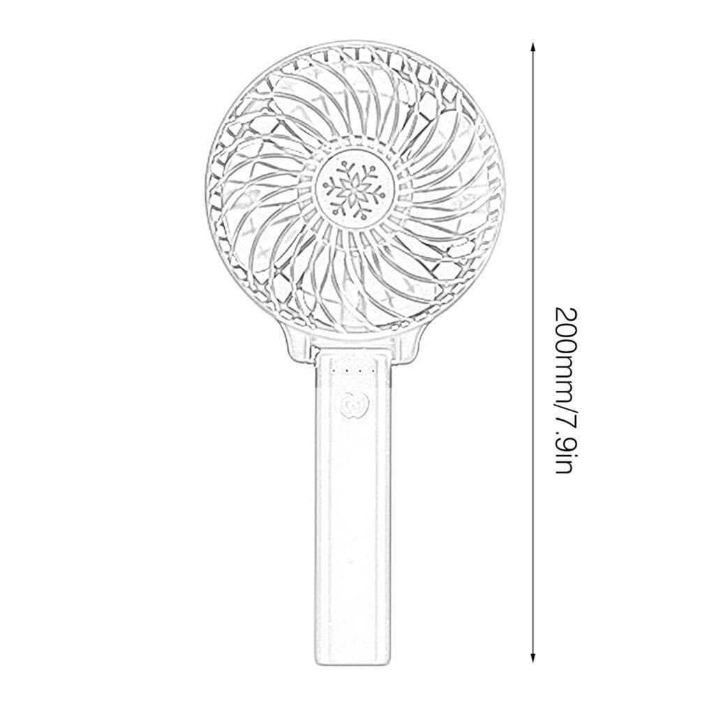 Portable Hand Fan USB Rechargeable Foldable Handhe... – Vicedeal