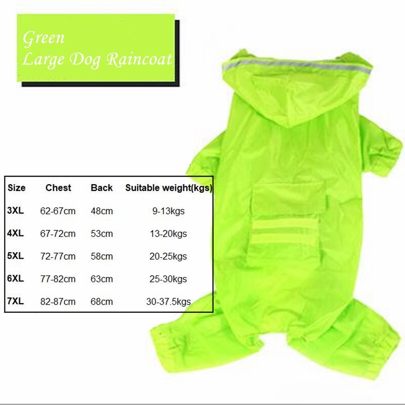 Mono impermeable para perro, abrigo de lluvia para... – Vicedeal