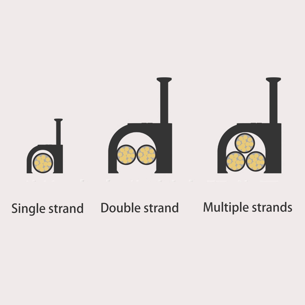 100 Pcs 4Mm Tot 25Mm Kabel Staal Nail Lijnkaart Ka... – Grandado