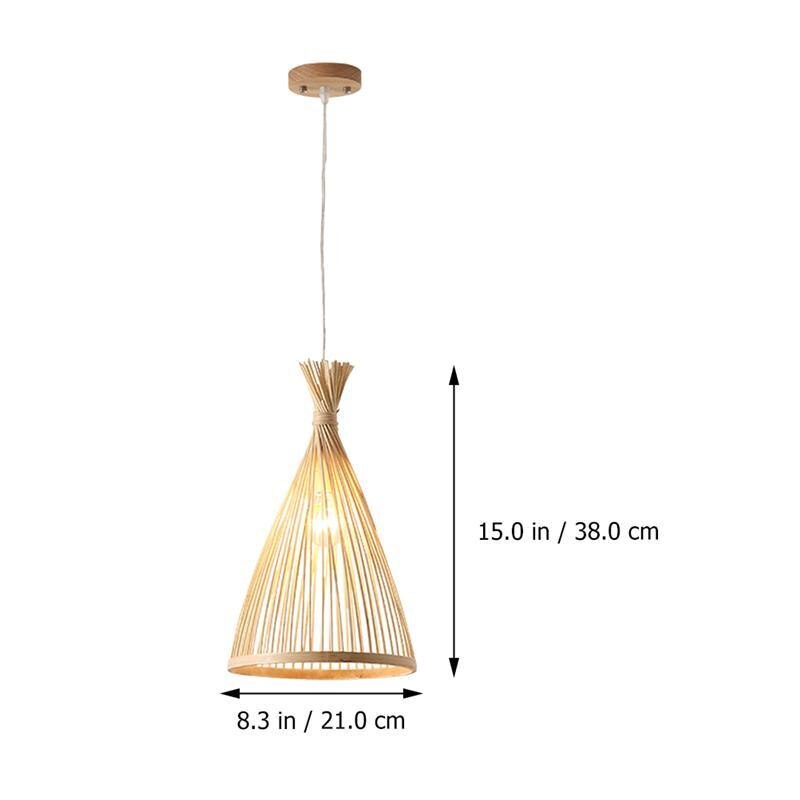 Classic Bamboo Chandelier Woven Bamboo Light Bambo... – Vicedeal