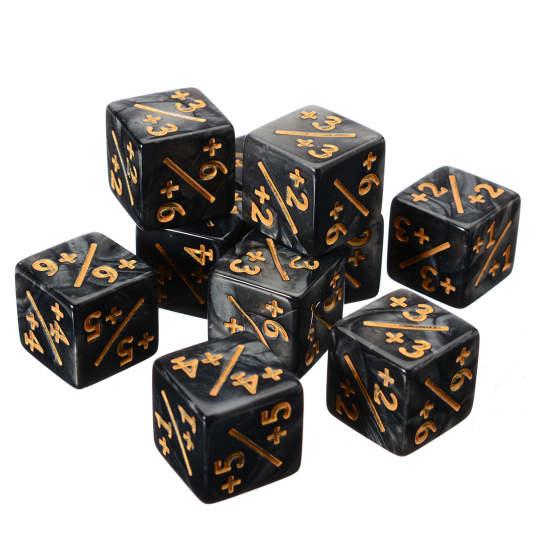 10Pcs/set 16mm 6 Sided +1/-1 Kids Counting Dice In... – Vicedeal