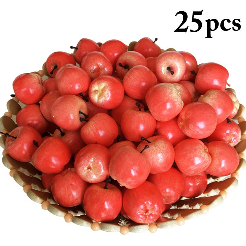 25PCS Artificial Apple Mini Lovely Decorative Frui... – Grandado