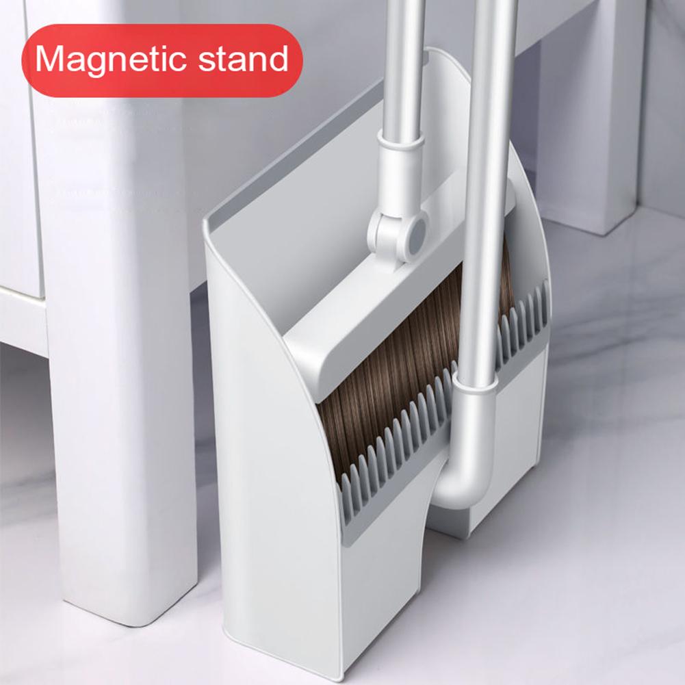 Magnetic Dustpan Set Upright Standing Dust Pan Wit... – Vicedeal