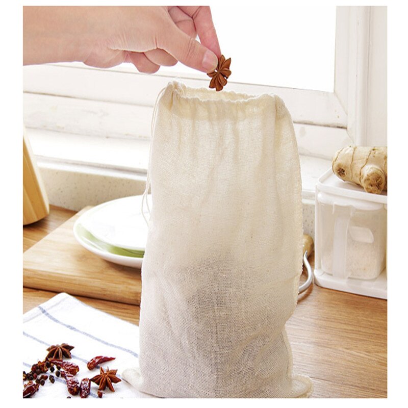 26cmX20cm Mesh Bag Cotton Linen Reusable Food Filt... – Grandado