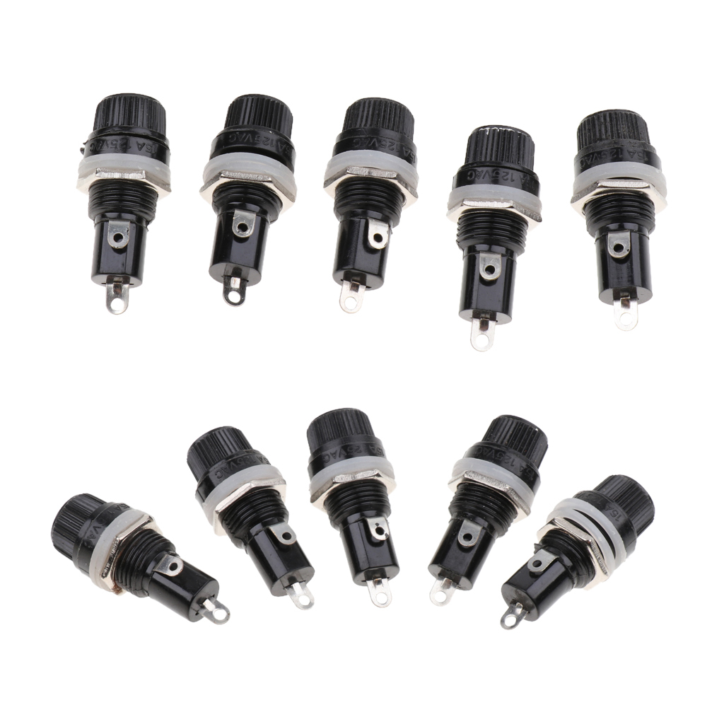 10X AC 125V/15A 250V/10A Screw Cap Panel Mounted 5... – Grandado