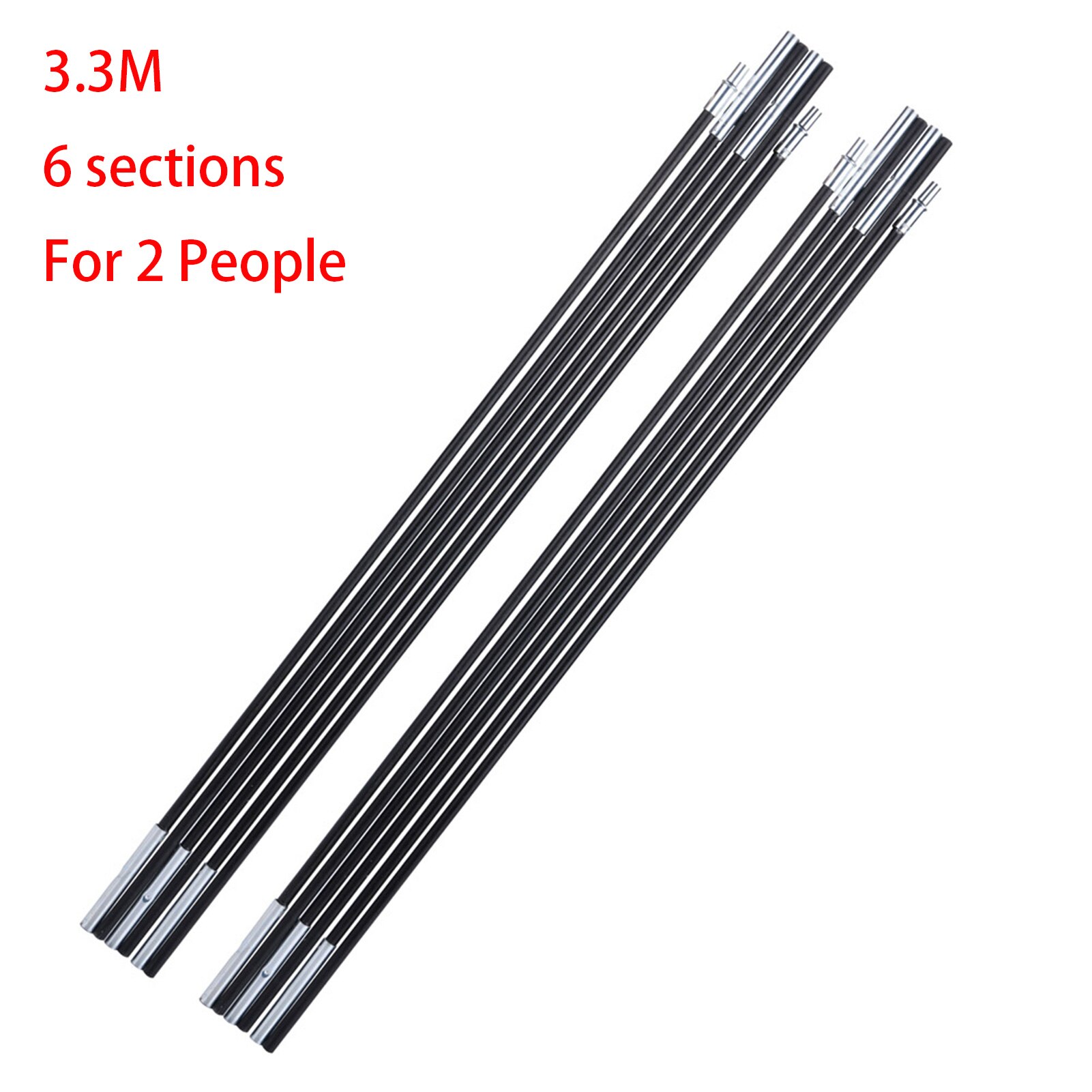 2pcs Tent Rod 4.9/4.48/4/3.3M Fiberglass Camping T... – Grandado
