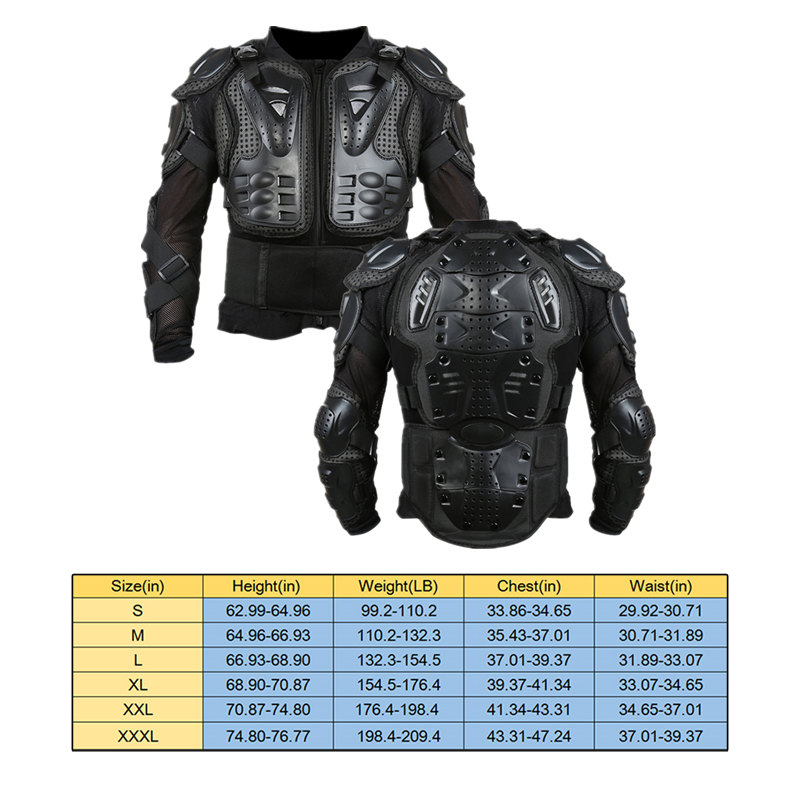 Motorcycle Full Body Armor Jacket Motocross Armor ... – Grandado