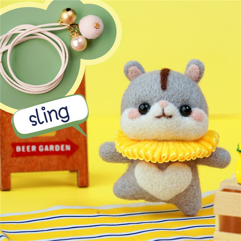 Cute Ballet Bear Pig Animal DIY Wool Felt Kit Need... – Vicedeal