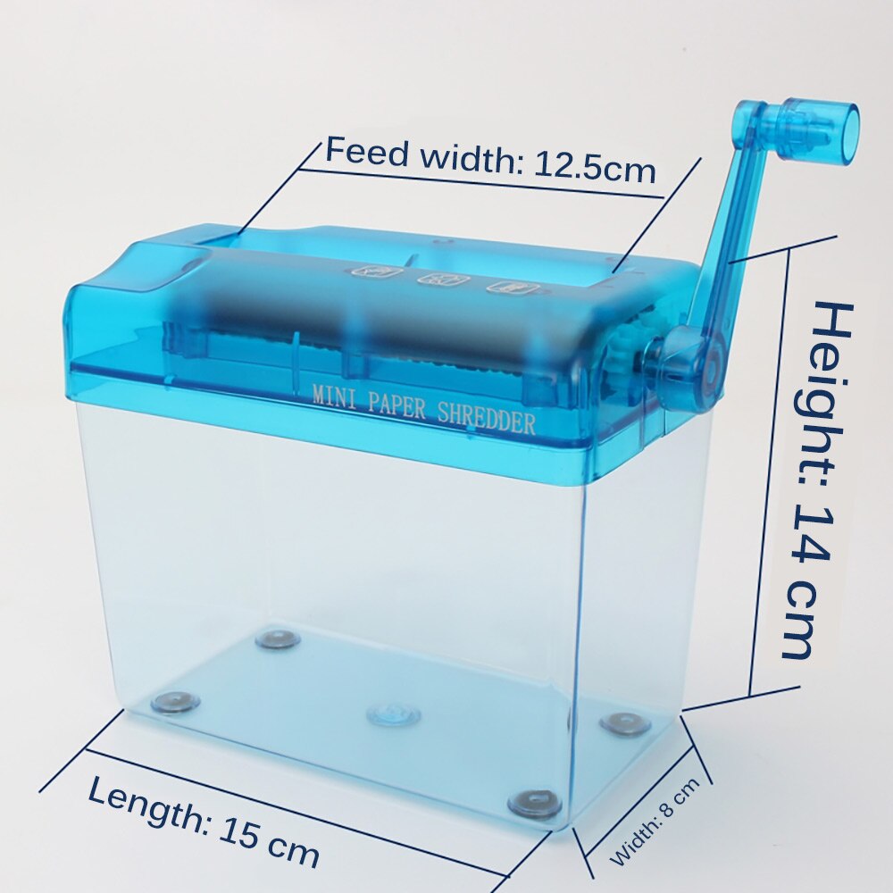 Strip-Cut Paper, Mini Hand Crank Paper Shredder Pa... – Grandado