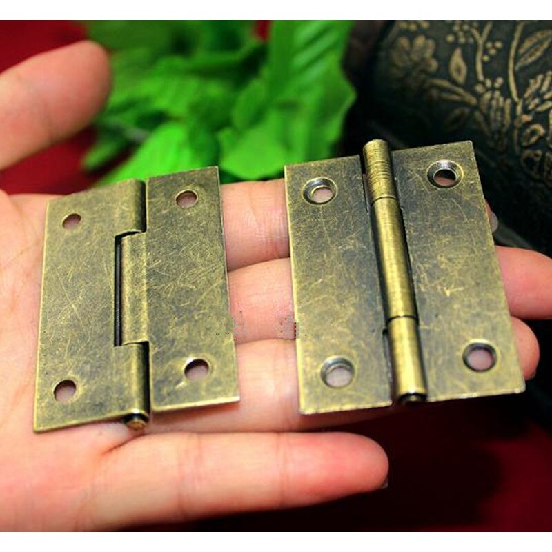 Brons Tone Kastdeur Bagage Scharnier, 4 Gaten Deco... – Grandado