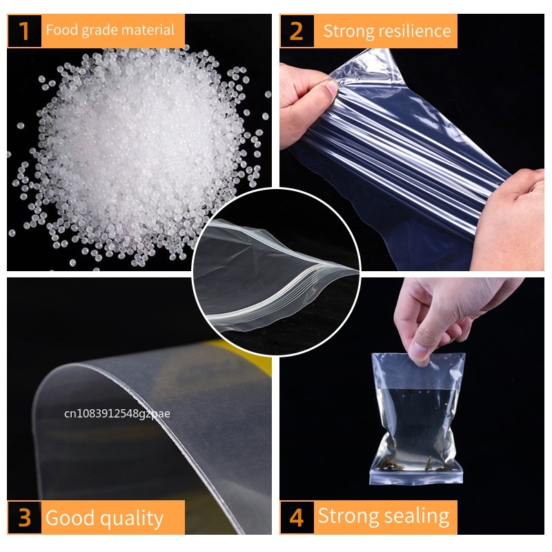 100 STKS Kleine Zip Lock Afdichting Zakken Herslui... – Vicedeal