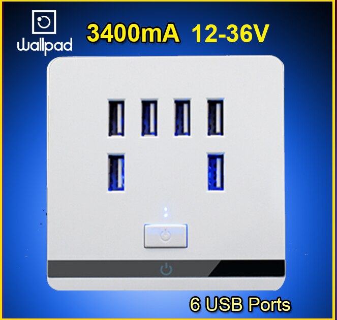 Smart Home Wallpad USB Wall Socket AC 12-36V US UK... – Grandado
