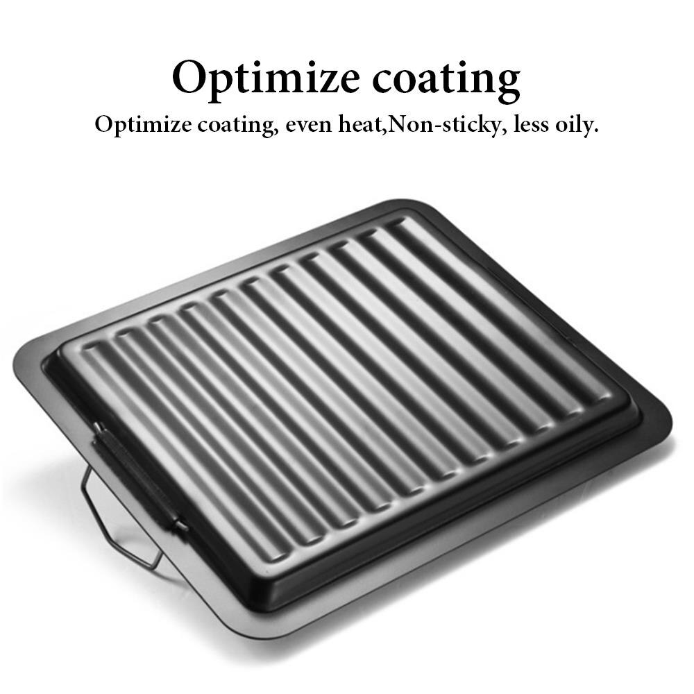 Stalen Plaat Barbecue Pan Grill Plaat Handig Prakt... – Grandado