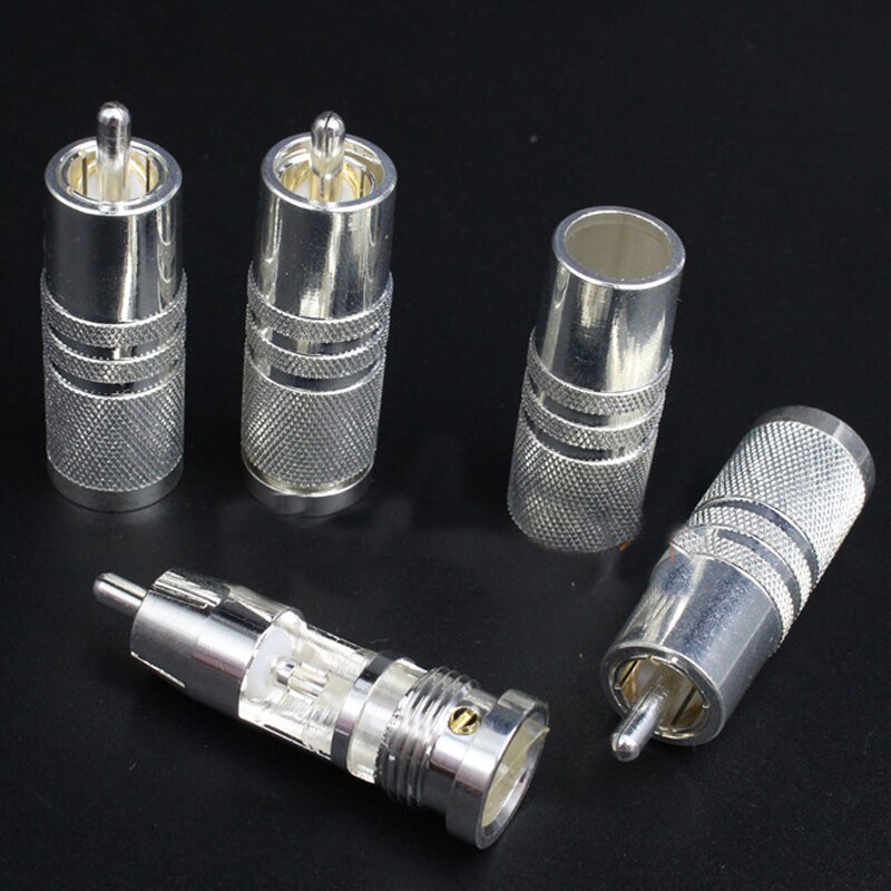 Hi-End 4pcs plug SRCA RCA Male interconnect cable ... – Vicedeal