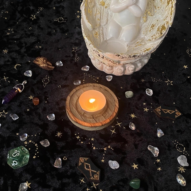 Astrology Pentagrams Candlestick Table Pentacles A... – Grandado