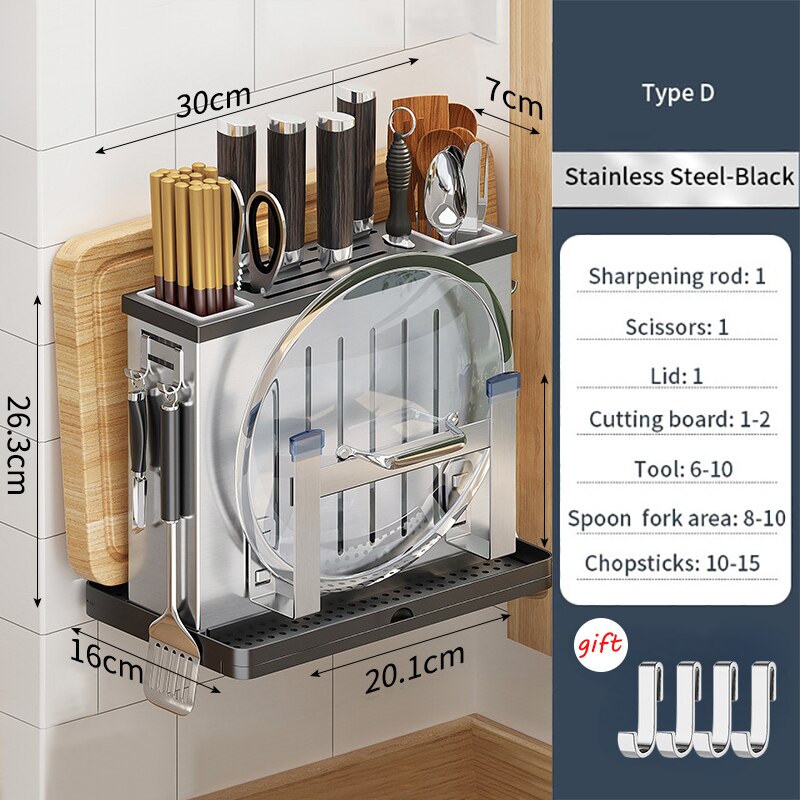 Stainless Steel Kitchen Organizer Fork Spoon Knife... – Grandado