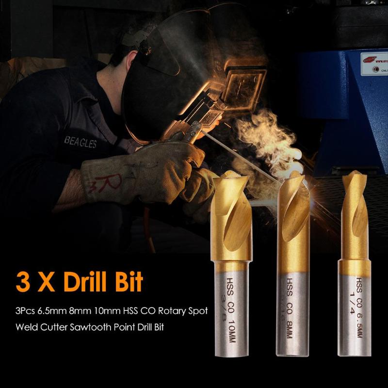 3Pcs 6.5Mm 8Mm 10Mm Hss Co Rotary Puntlas Cutter Z... – Grandado