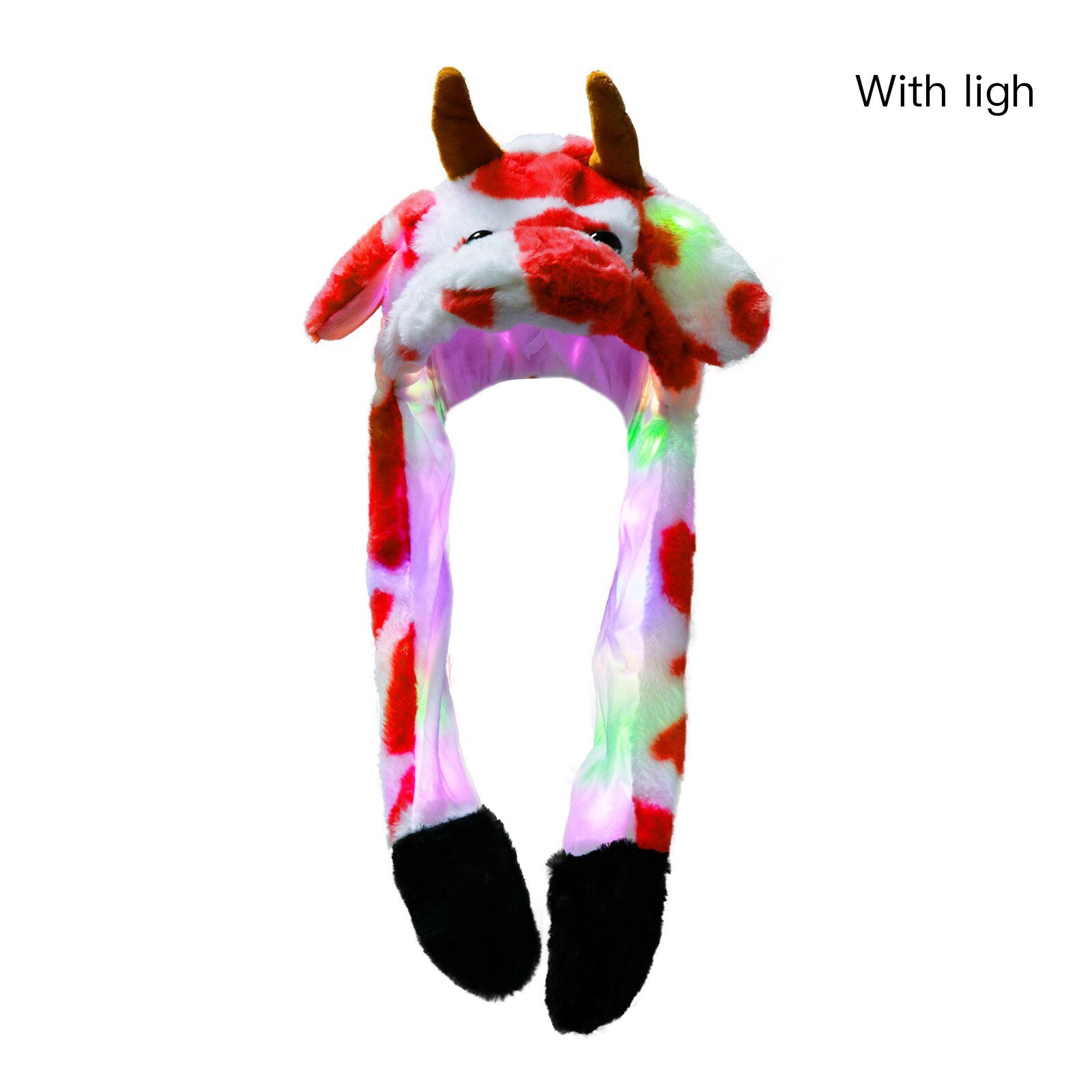 Lovely Luminous/No Light Plush OX Hat Funny Play T... – Grandado