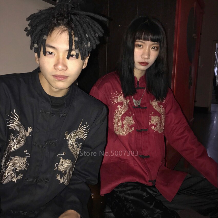 Chinese Traditional Clothes Dragon Embroidery Tang... – Grandado