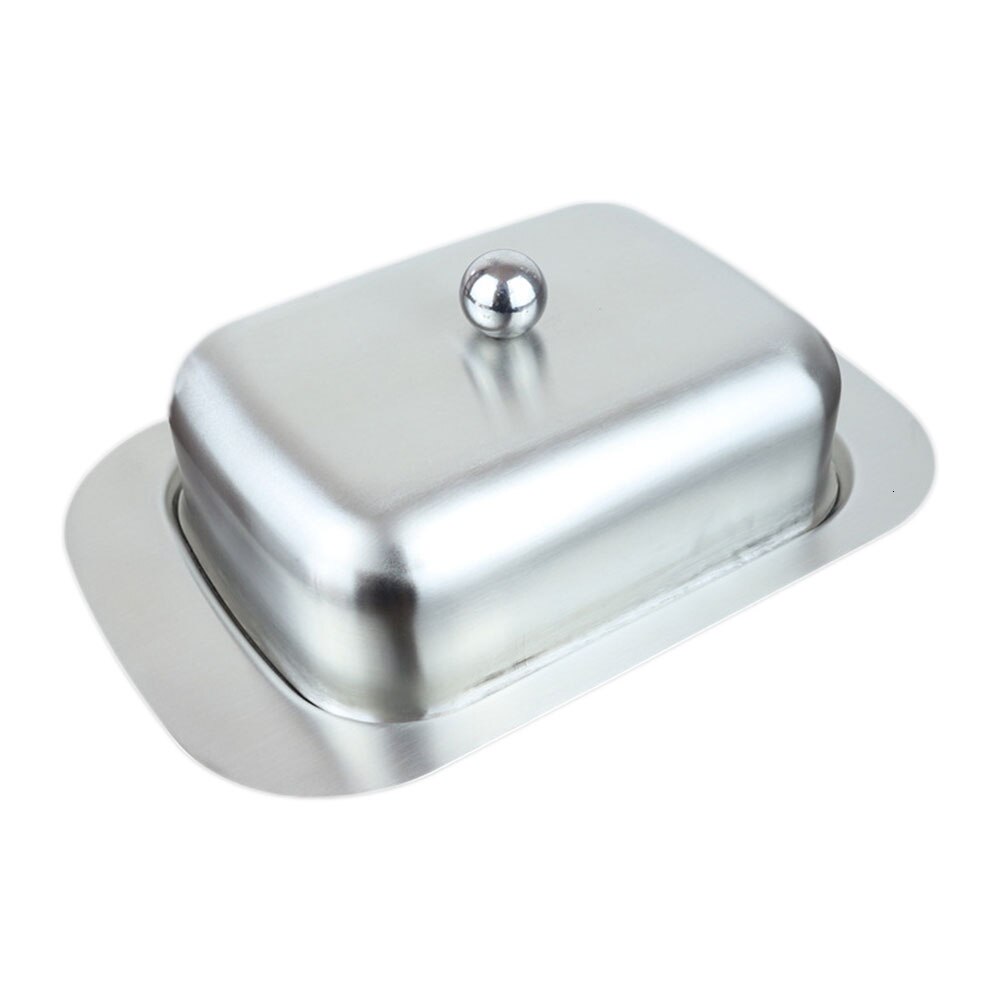 304 Stainless Steel Butter Dish Box Container Chee... – Vicedeal