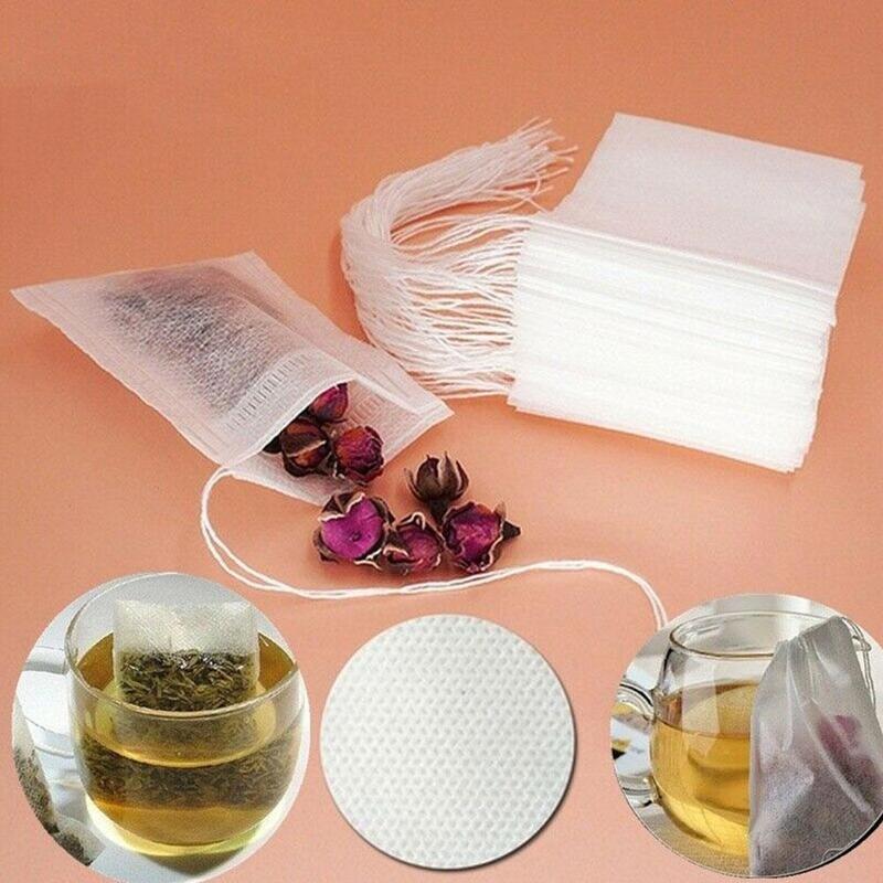 100 Pcs Empty Tea Bags For Tea Bag Infuser With St... – Grandado