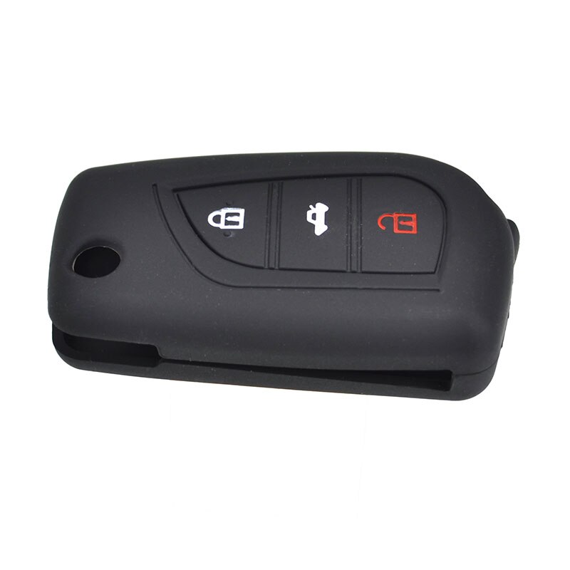 3 Button Silicone Car Remote Key Fob Shell Cover C... – Grandado