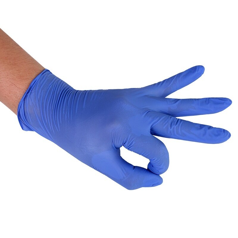 Bule nitril handskar 10-100 st gummi latex handska... – Vicedeal