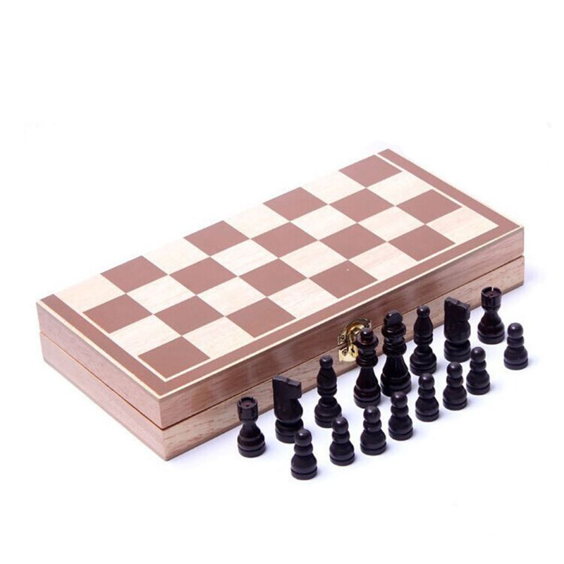 3 in 1 Wooden International Chess Set Board Travel... – Vicedeal